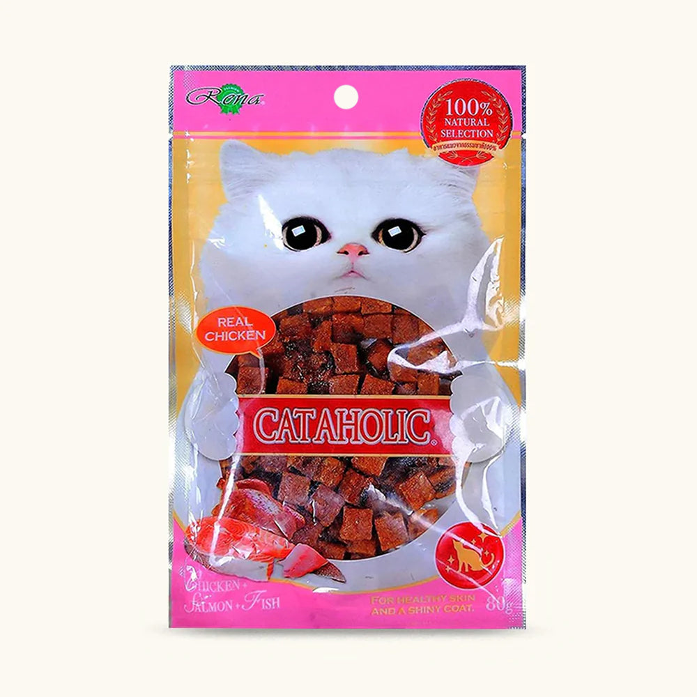 Cataholic Neko Chicken & Salmon Fish Cubes Cat Treats